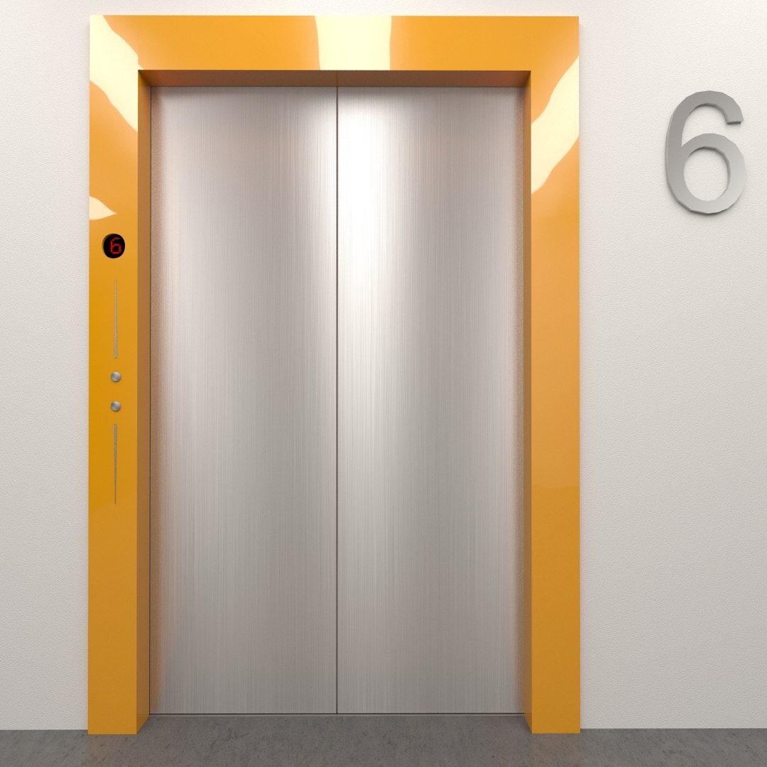 3d Elevator Otis Doors Model