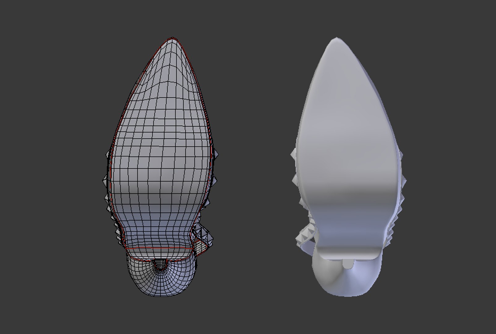 Studded Stilettos Model - TurboSquid 1160172