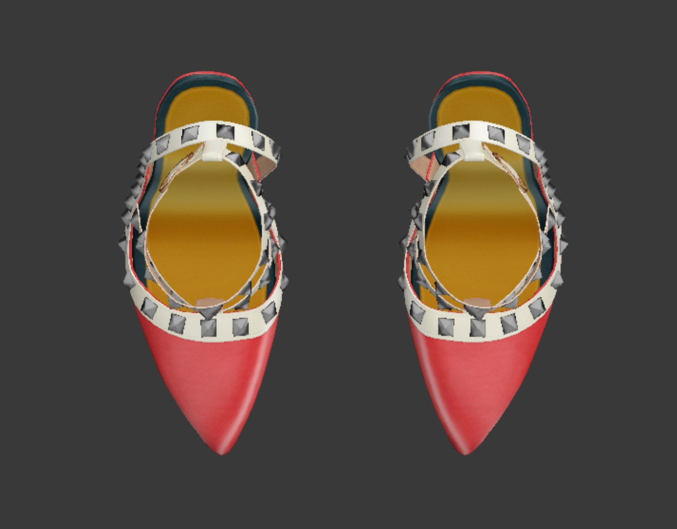 Studded Stilettos Model - TurboSquid 1160172