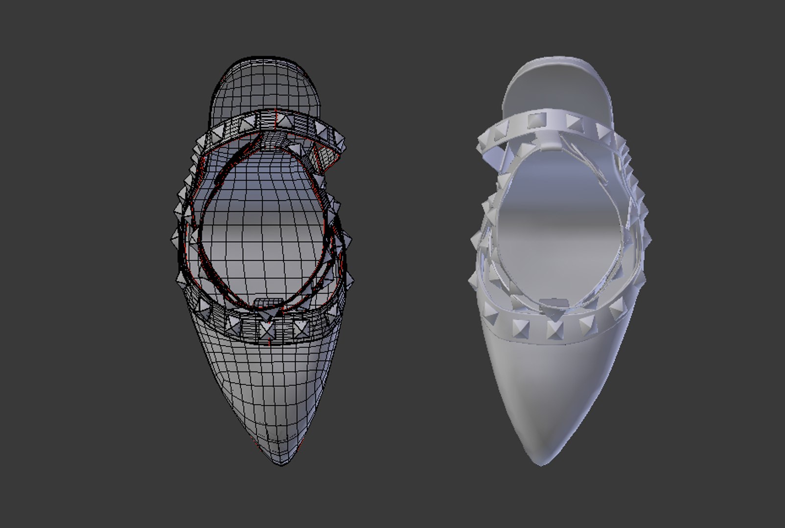 Studded Stilettos Model - TurboSquid 1160172