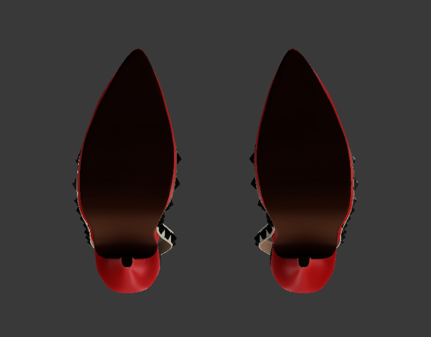 Studded Stilettos Model - TurboSquid 1160172