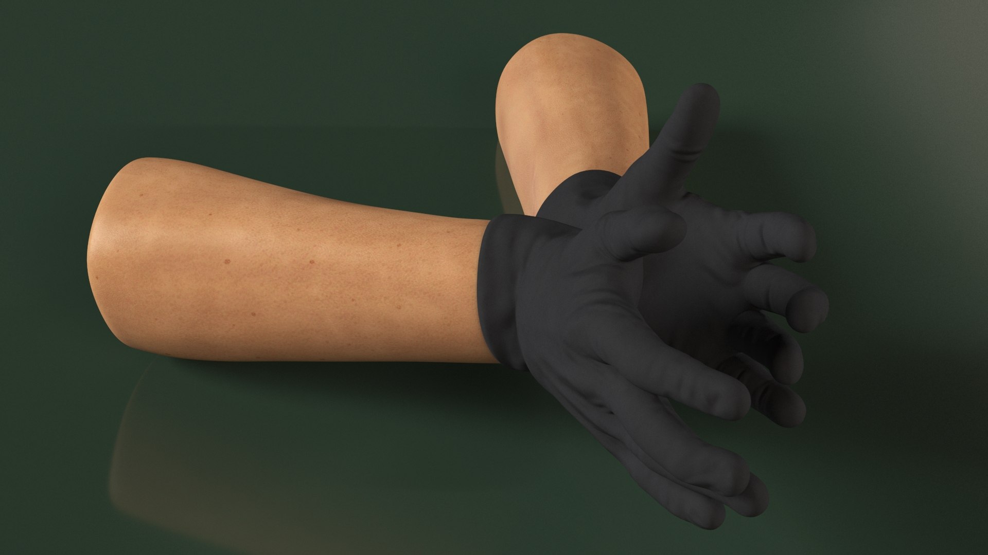 Gloved Hands Medical Black Rigged For Maya 3D Model - TurboSquid 2369015