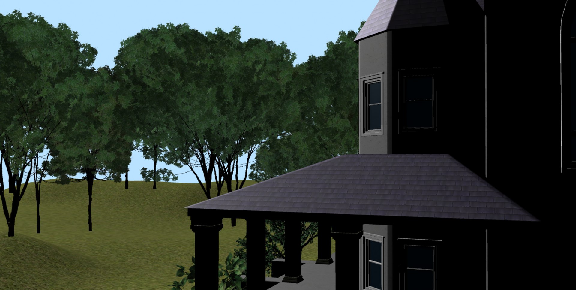 3D realistic mansion model - TurboSquid 1481333