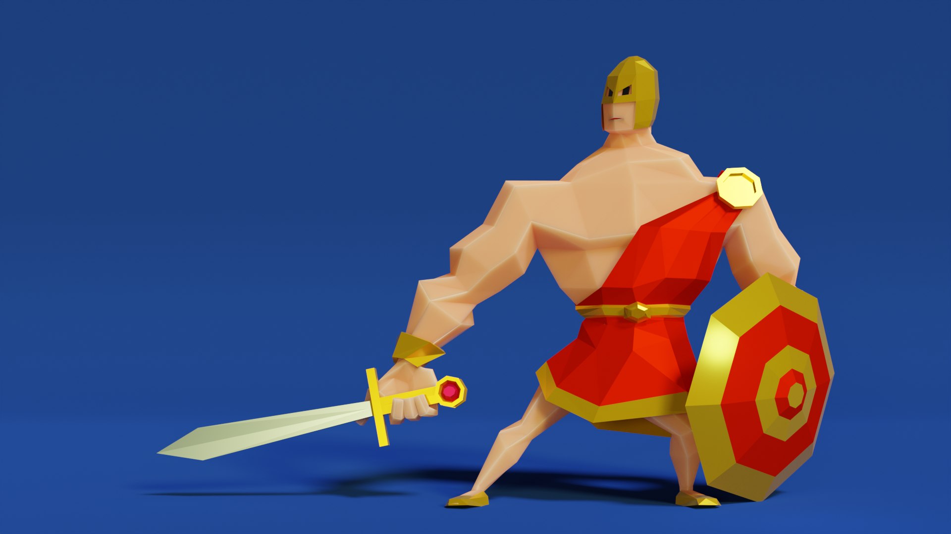 3D Low Poly Greek Solider 3D Model Model - TurboSquid 1973879