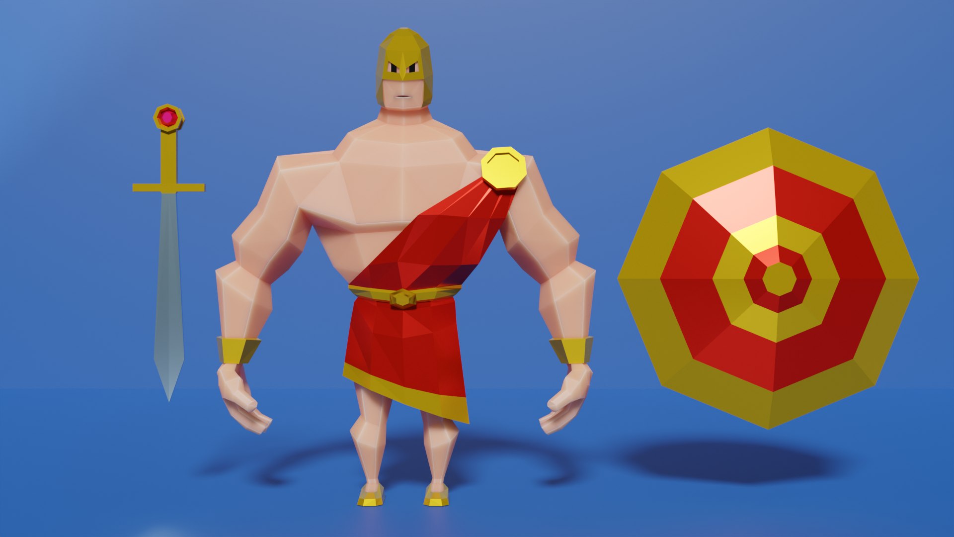3D Low Poly Greek Solider 3D Model Model - TurboSquid 1973879