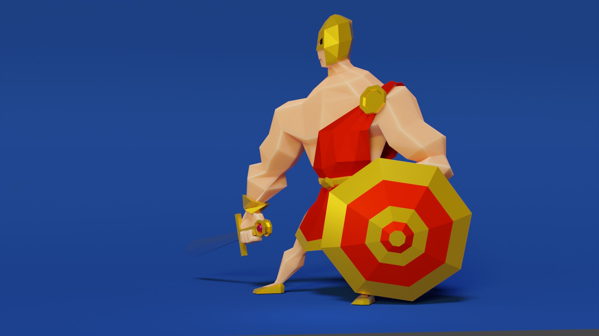 3D Low Poly Greek Solider 3D Model Model - TurboSquid 1973879