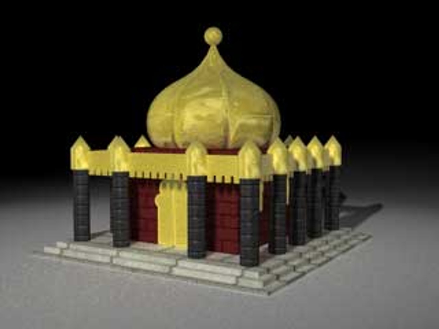 3d Model Of Mosque Building