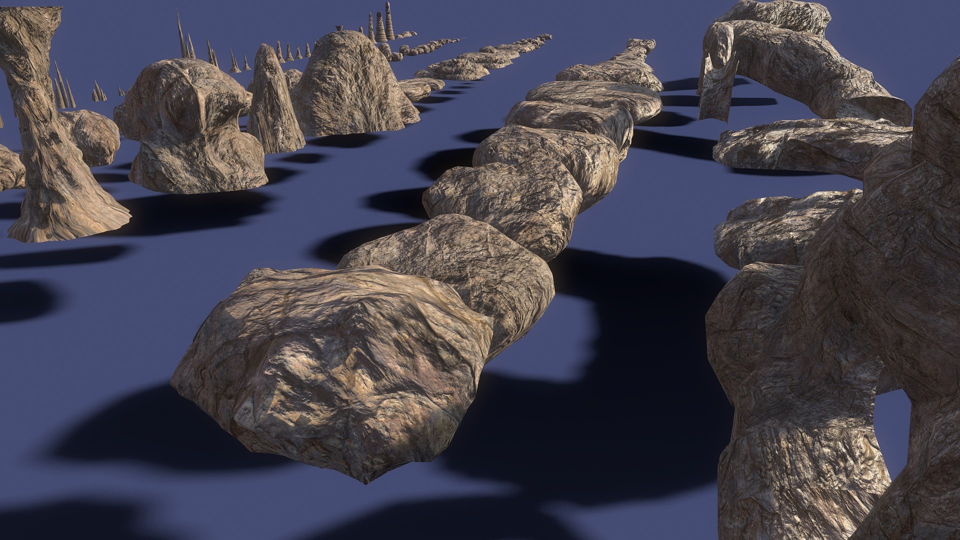 3D Low-poly Stones Model - TurboSquid 1713425
