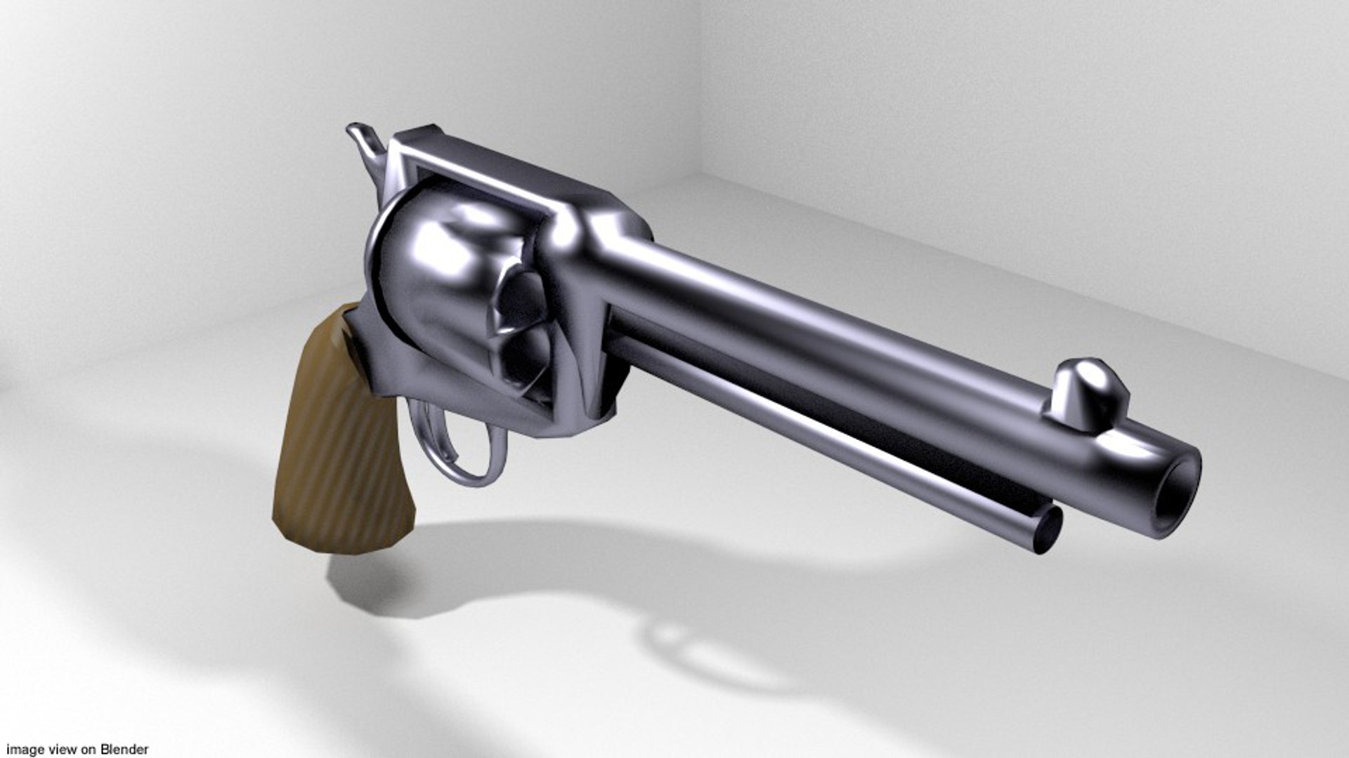 3d Model Gun Handgun Revolver