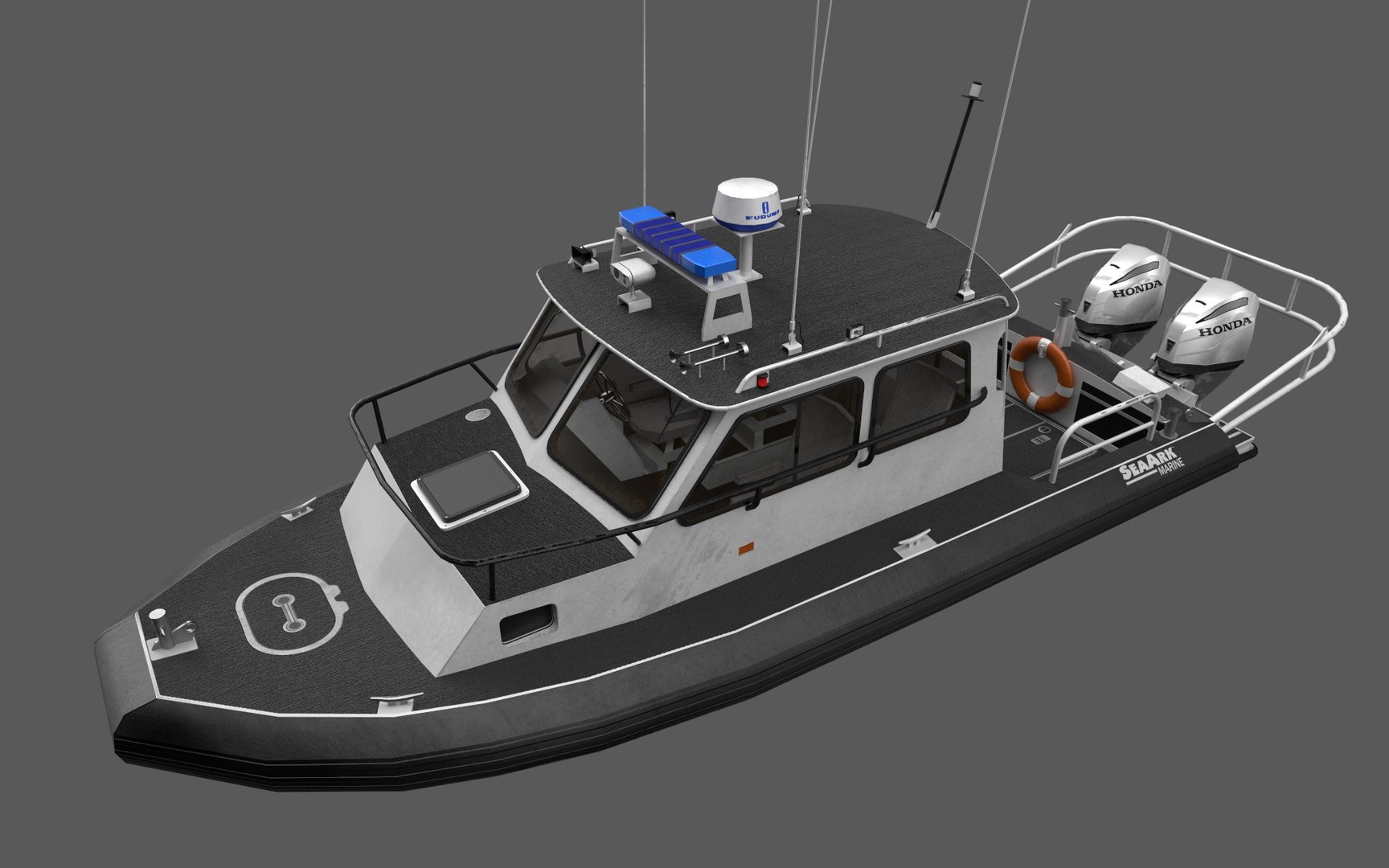 3D Sea Ark Patrol Boat - TurboSquid 2064462