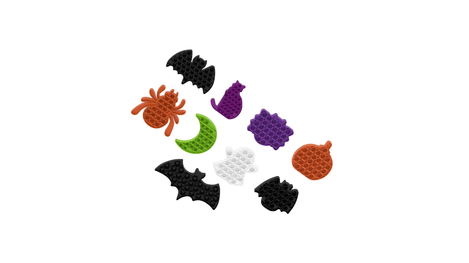 3D Halloween Pop It Fidget Toys Set - TurboSquid 1806502