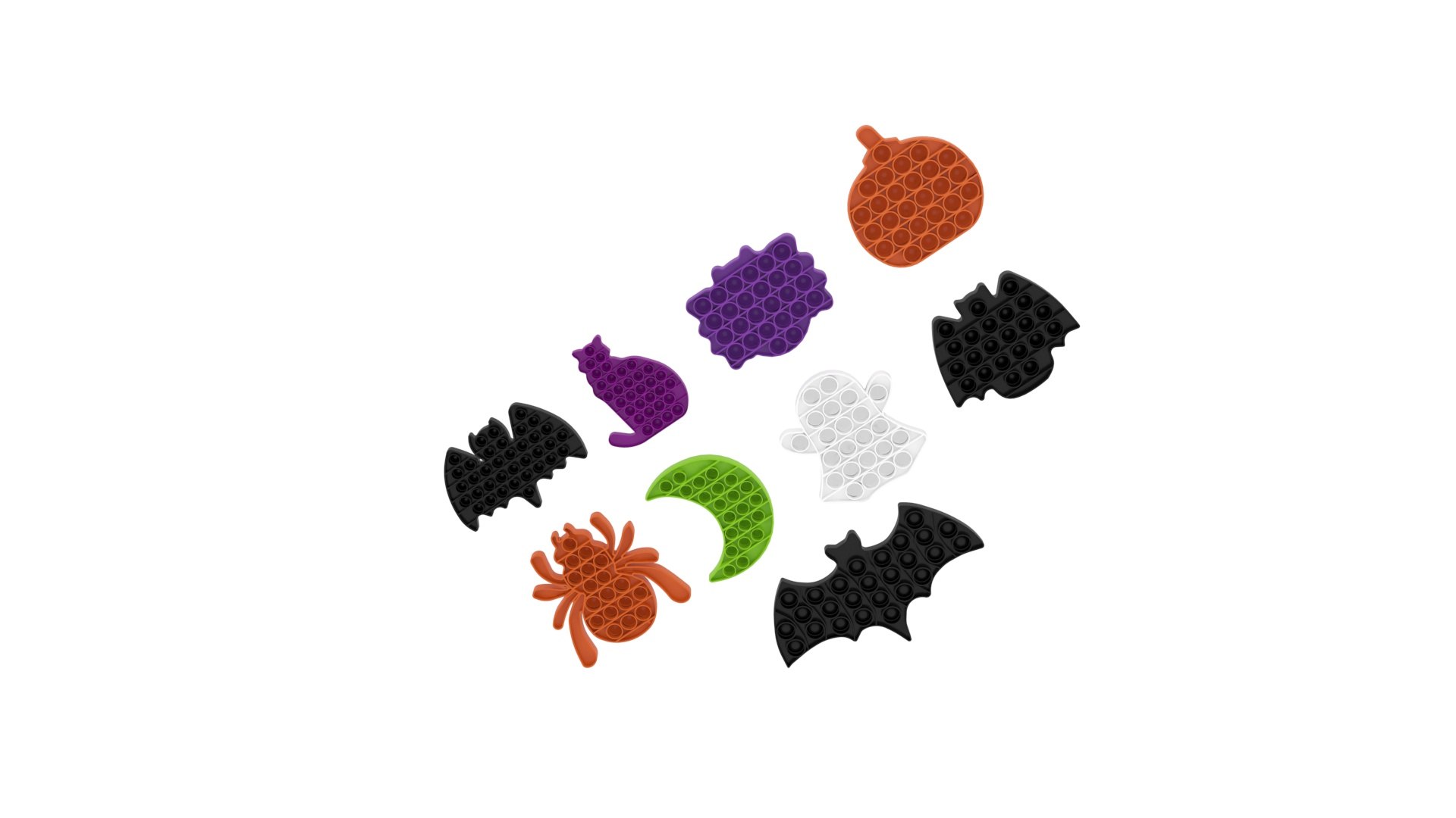 3D Halloween Pop It Fidget Toys Set - TurboSquid 1806502