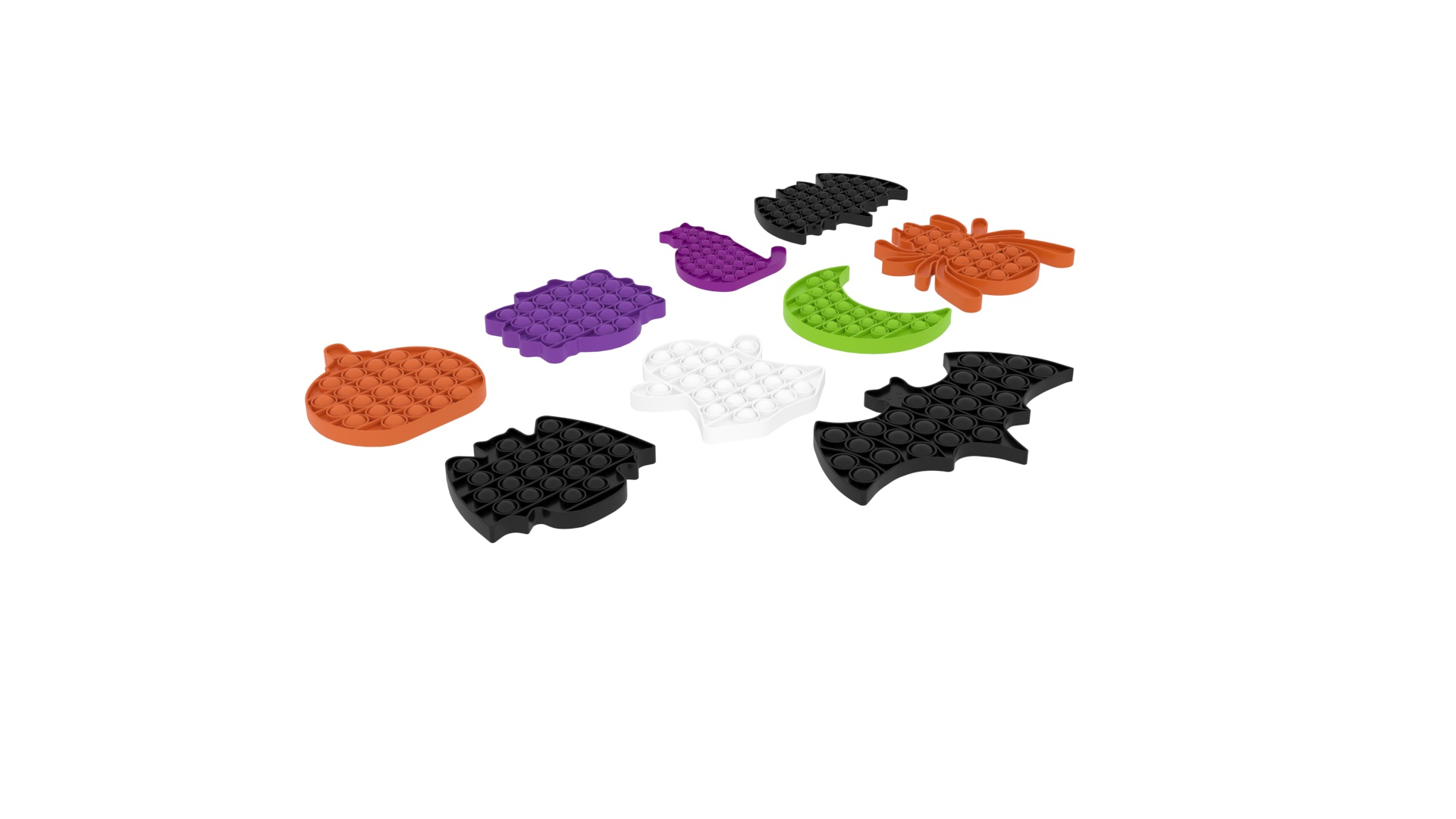 3D Halloween Pop It Fidget Toys Set - TurboSquid 1806502