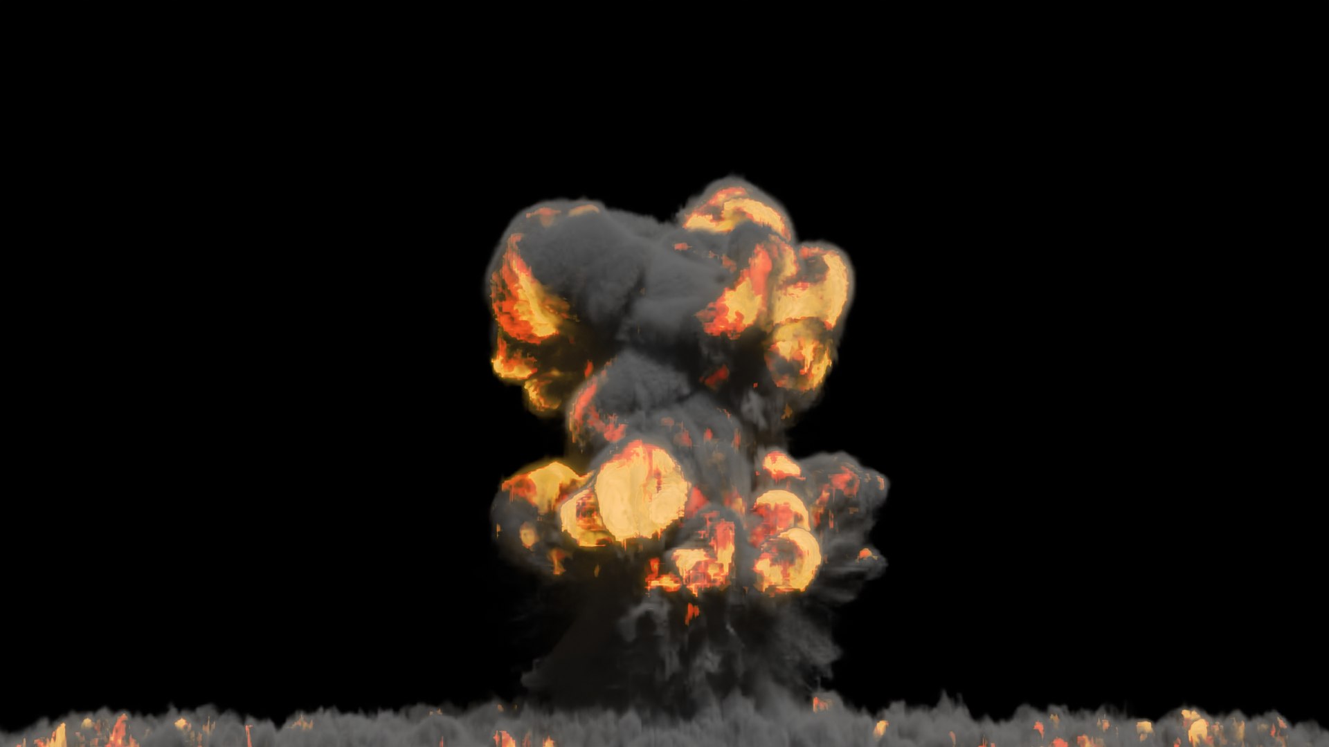 3D Big Explosion Smoke Simulation Blender - TurboSquid 2035791