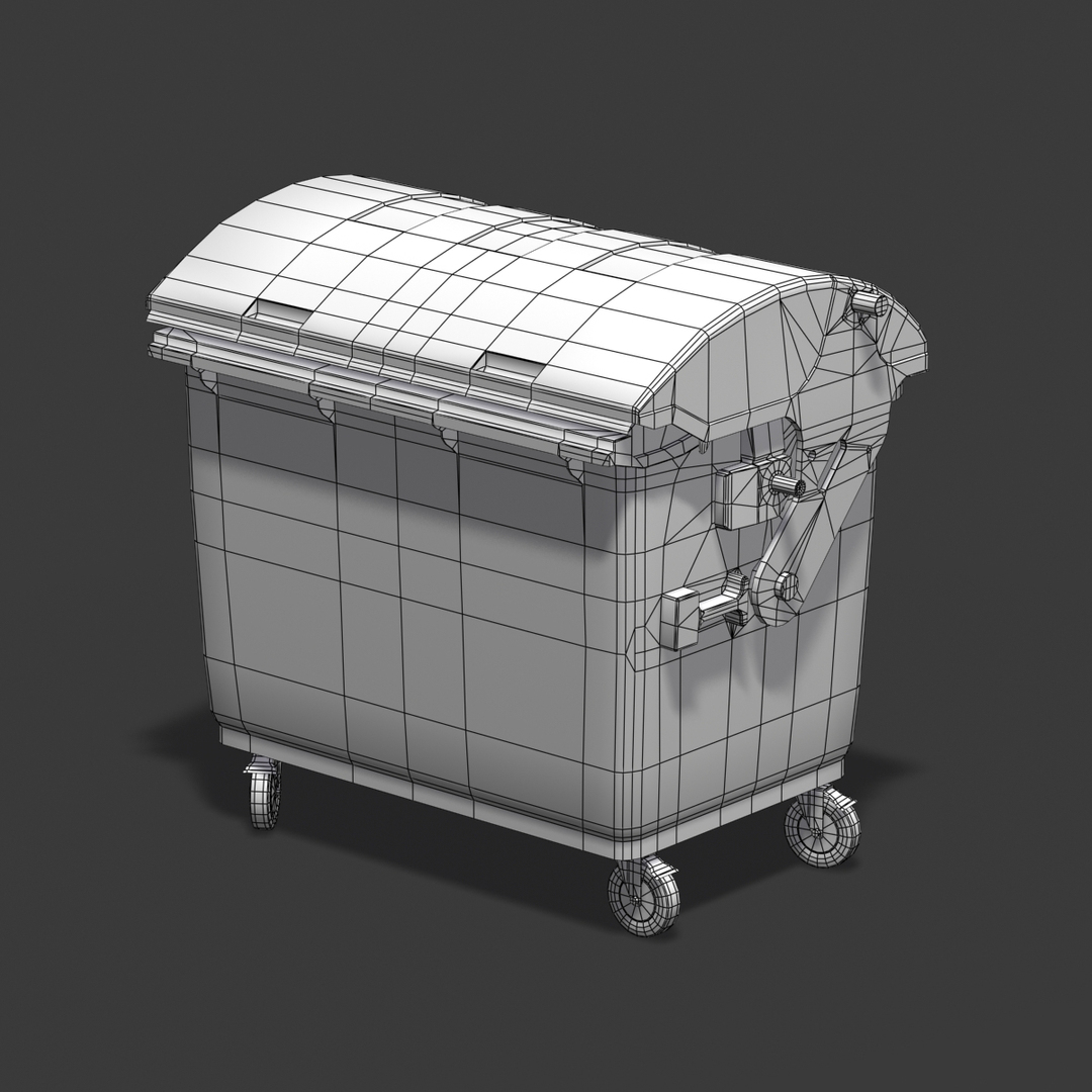 Plastic Dumpster Garbage 3d Model