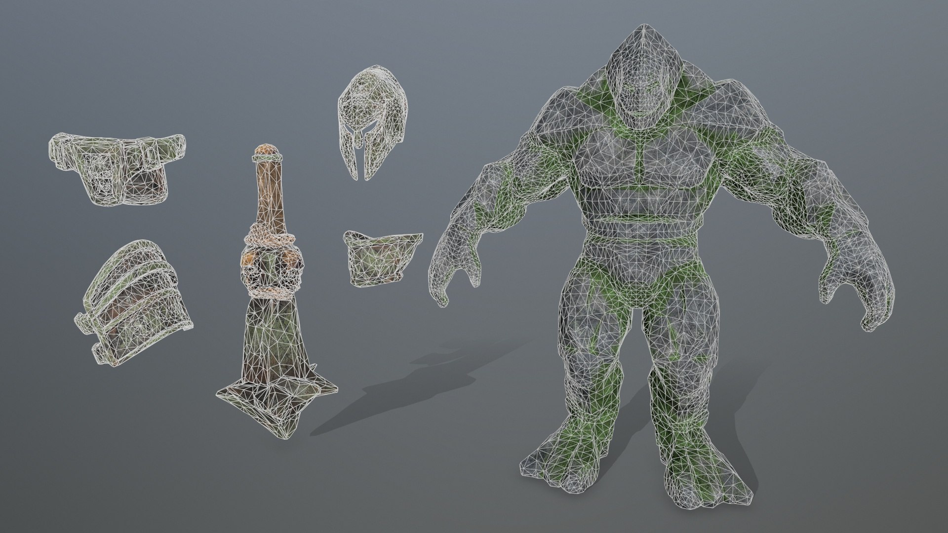 3D Rock Monster Model - TurboSquid 1937632