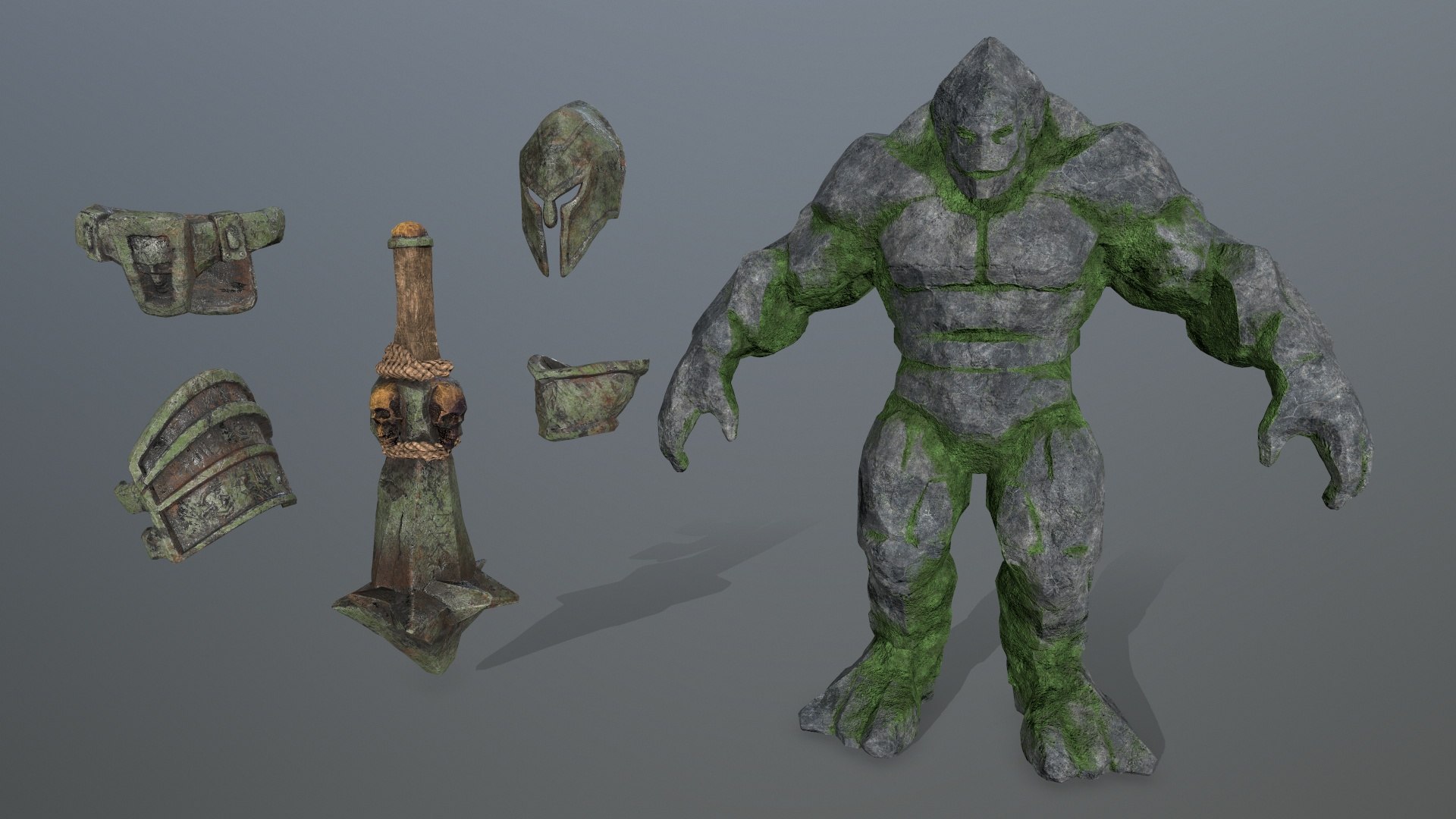3D Rock Monster Model - TurboSquid 1937632