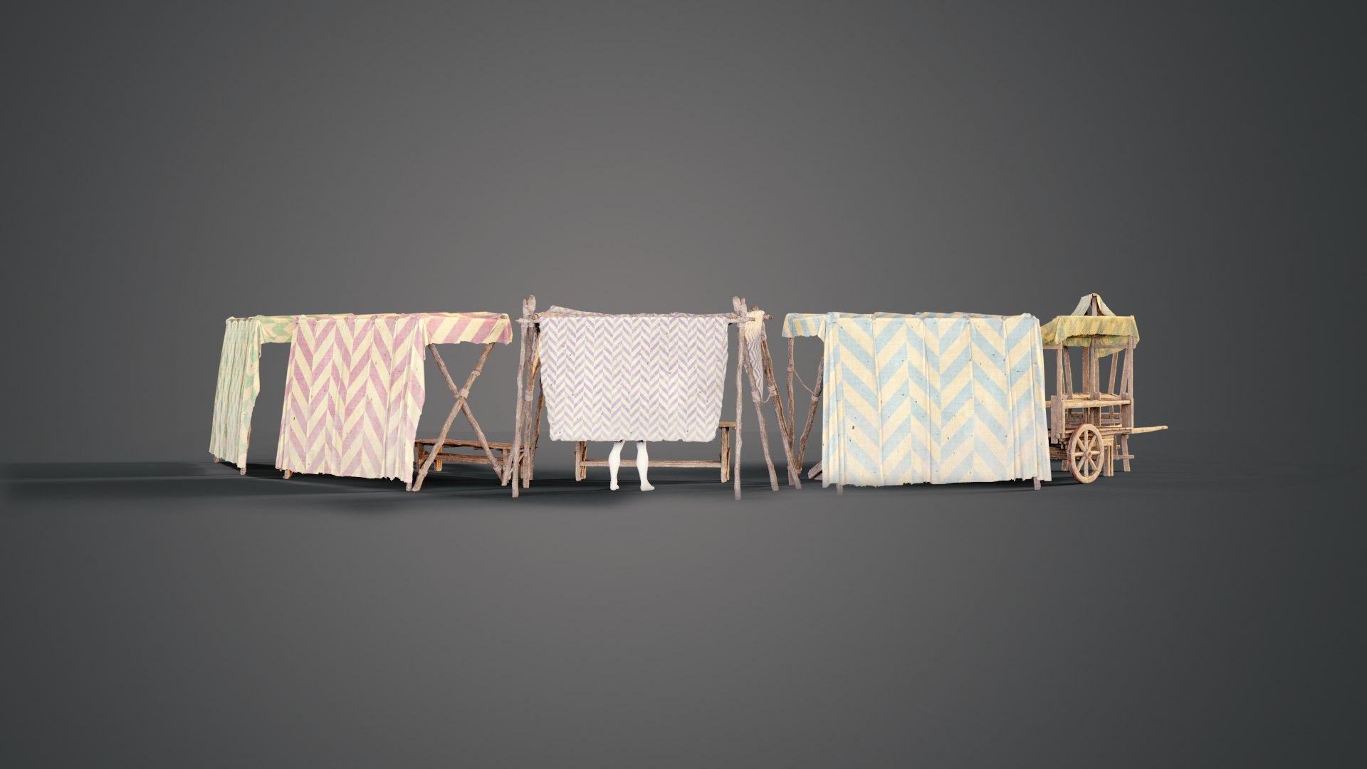 Medieval market prop collection 3D - TurboSquid 1847814