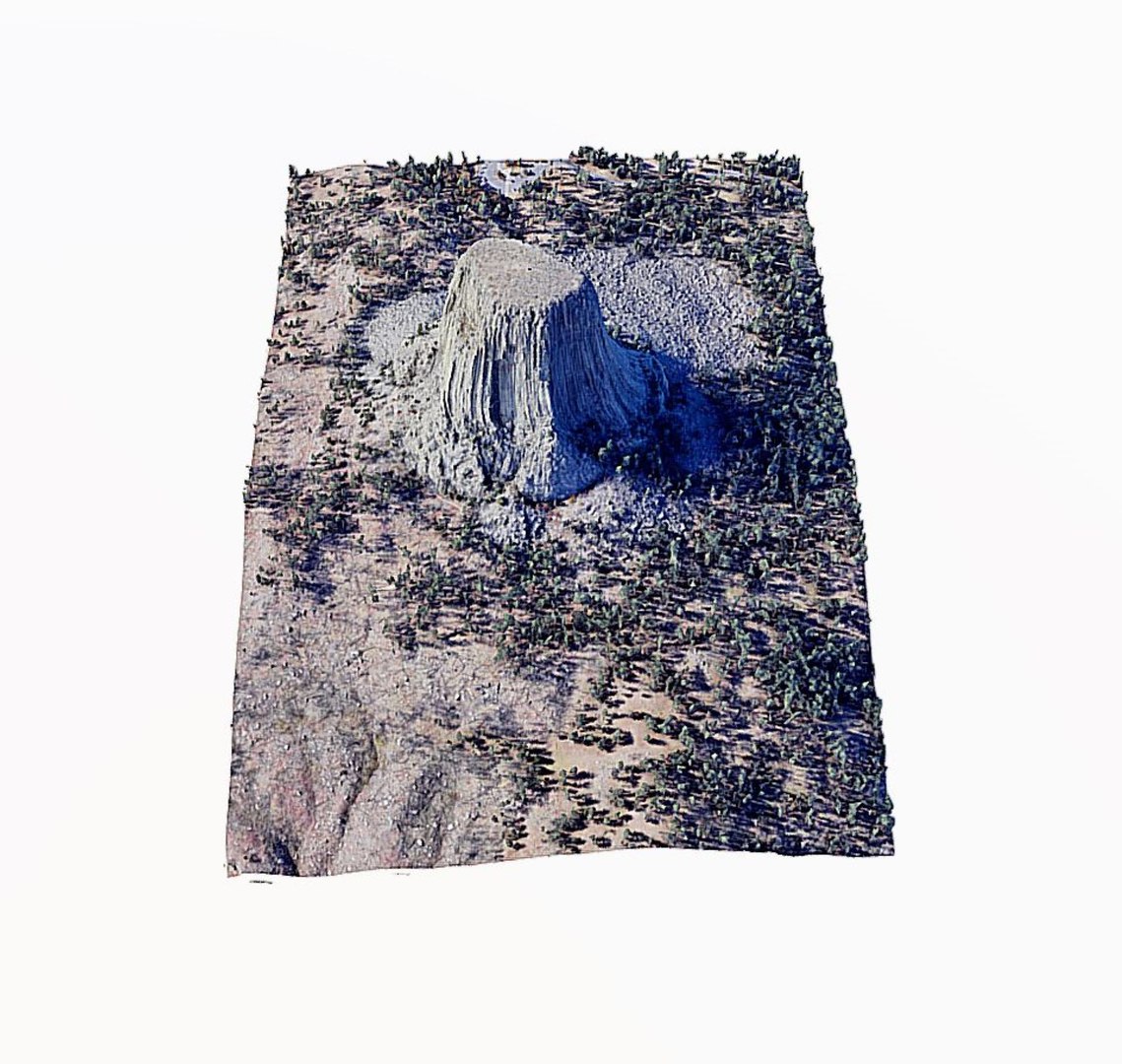 3D Model Devils Tower - TurboSquid 1850401