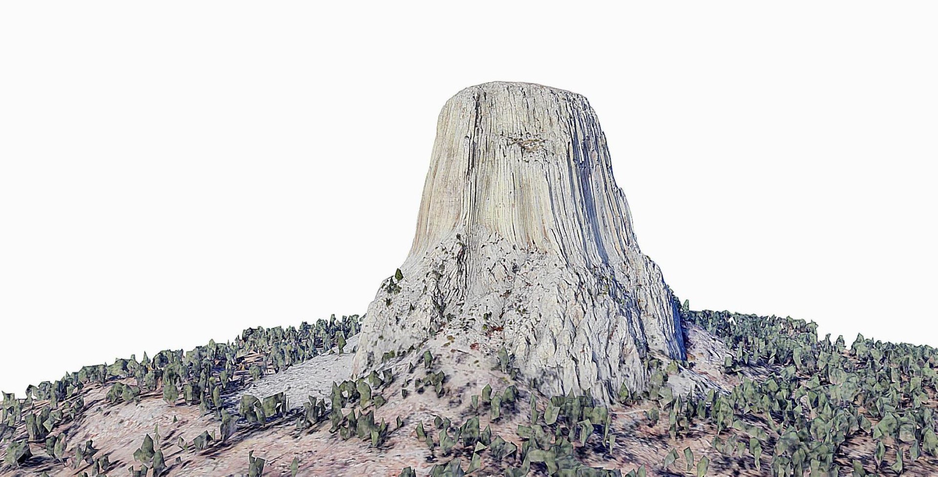 3D Model Devils Tower - TurboSquid 1850401