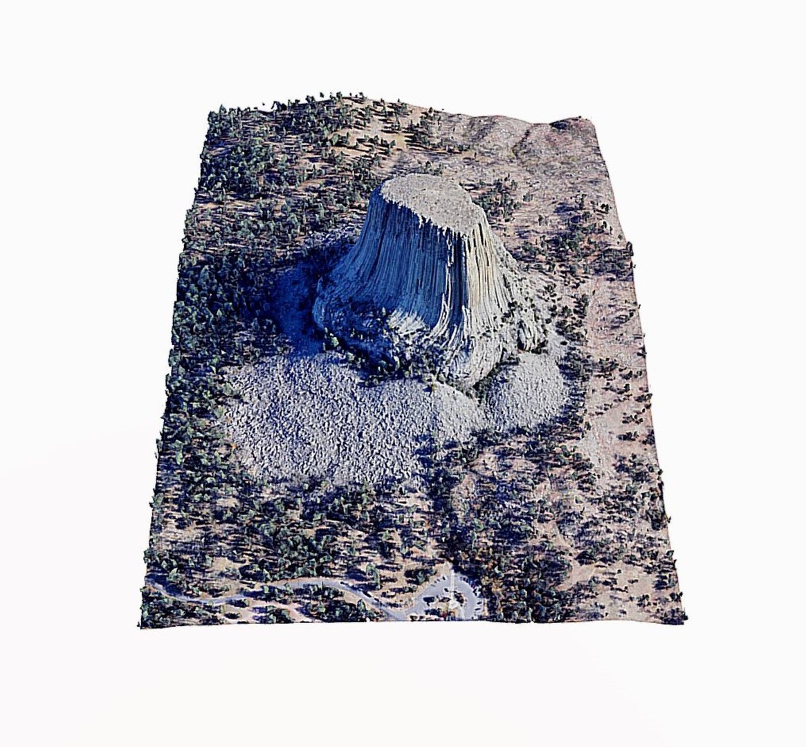 3D Model Devils Tower - TurboSquid 1850401