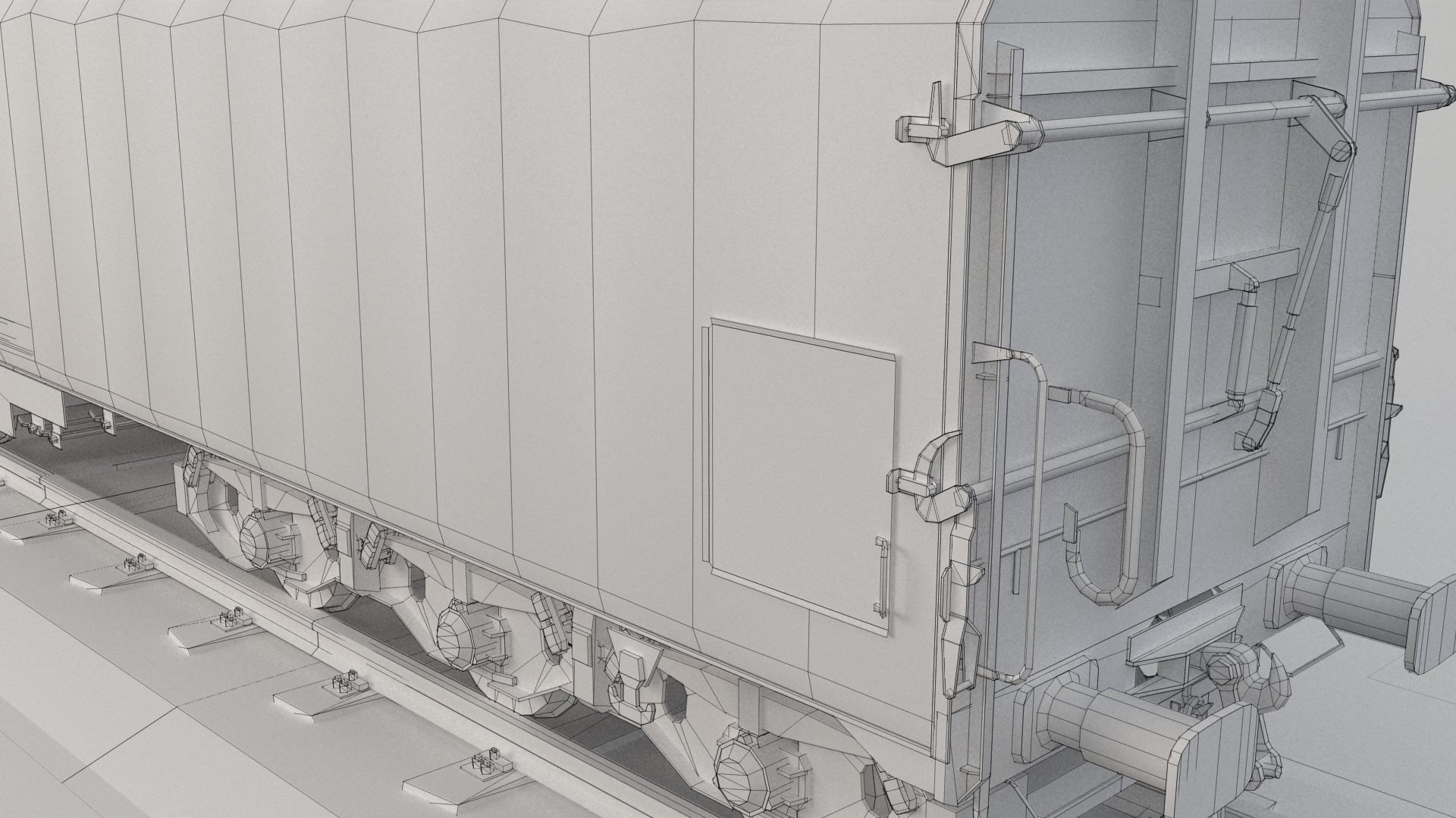 Train container model - TurboSquid 1527228