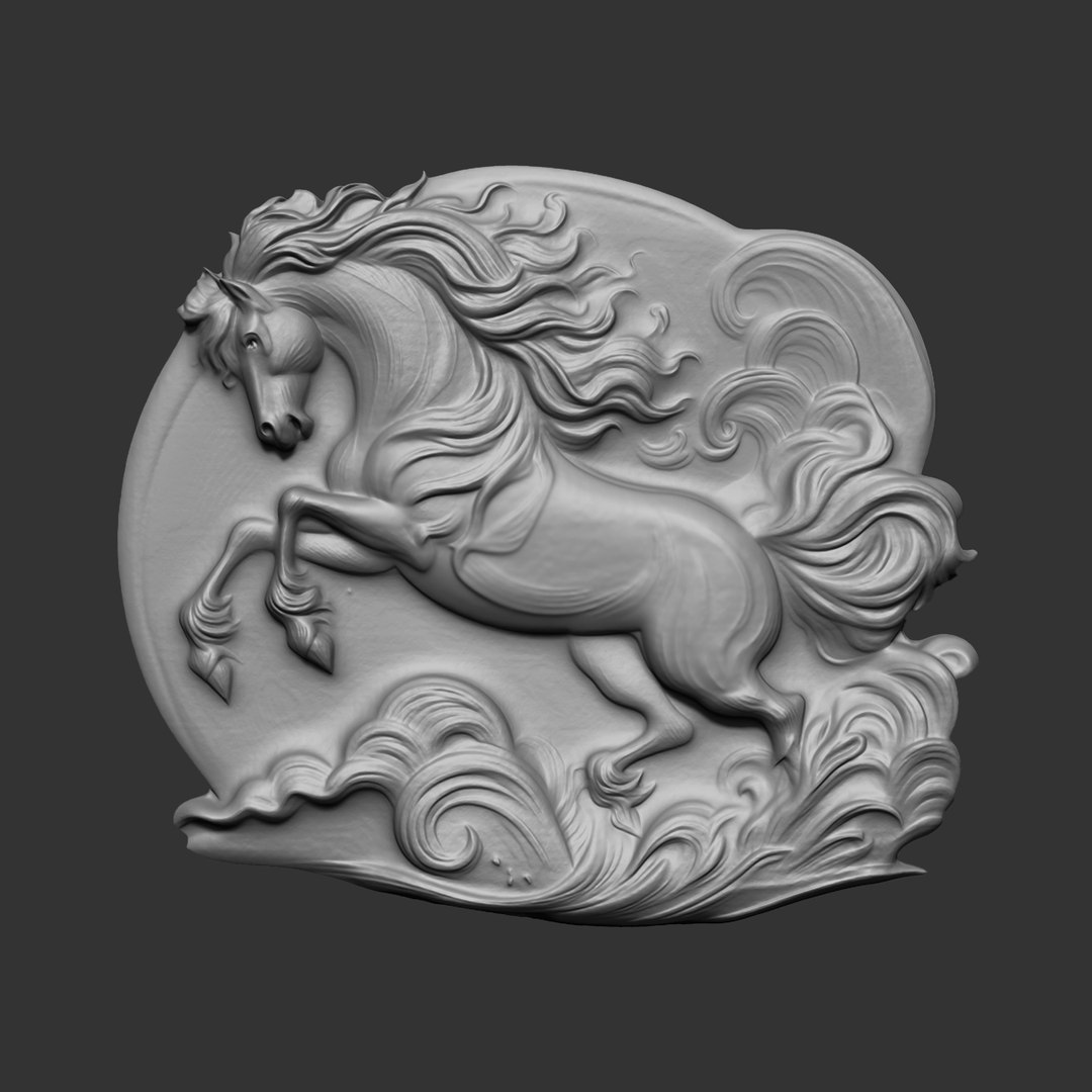 3D Horse Bas Relief 240510 08 3D Print Model - TurboSquid 2293738