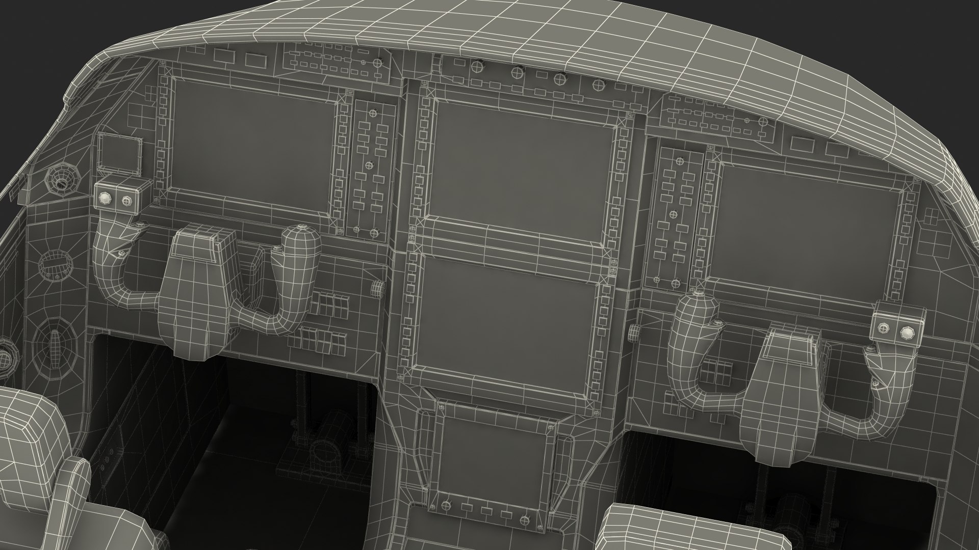 3D Business Aircraft Pilot Cockpit - TurboSquid 1672829