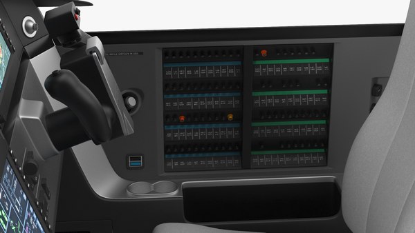 3D business aircraft pilot cockpit - TurboSquid 1672829