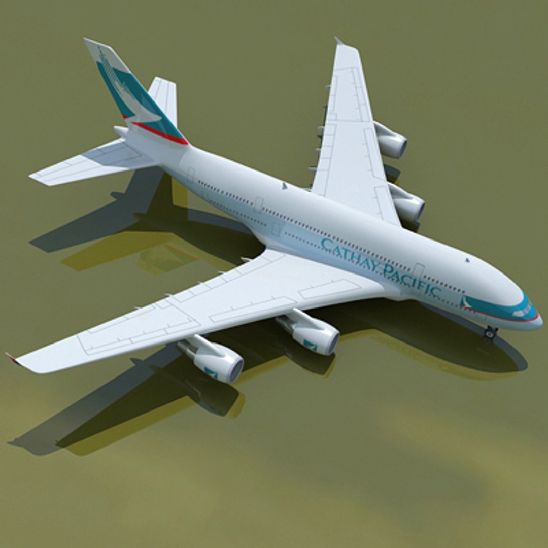 3d airbus a380 pacific