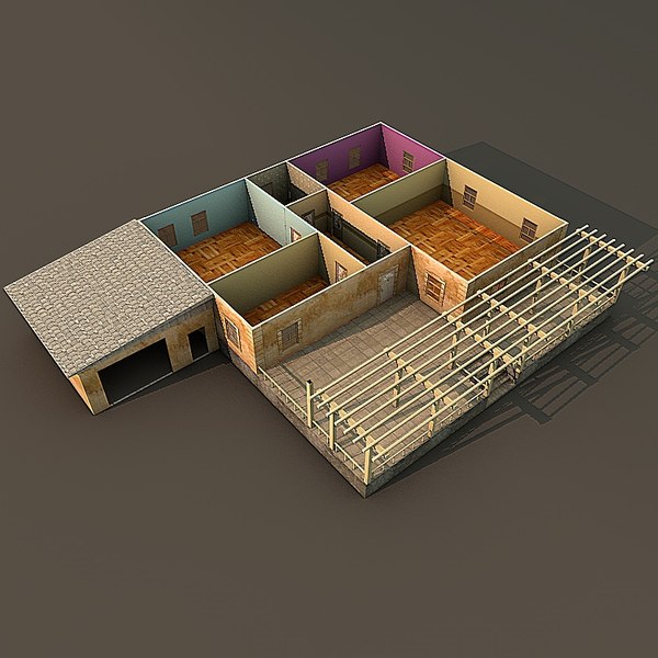 3d model house interior building