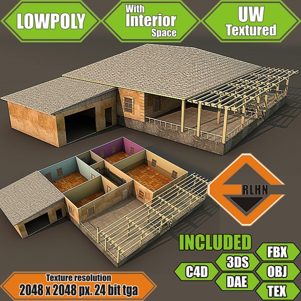 3d model house interior building