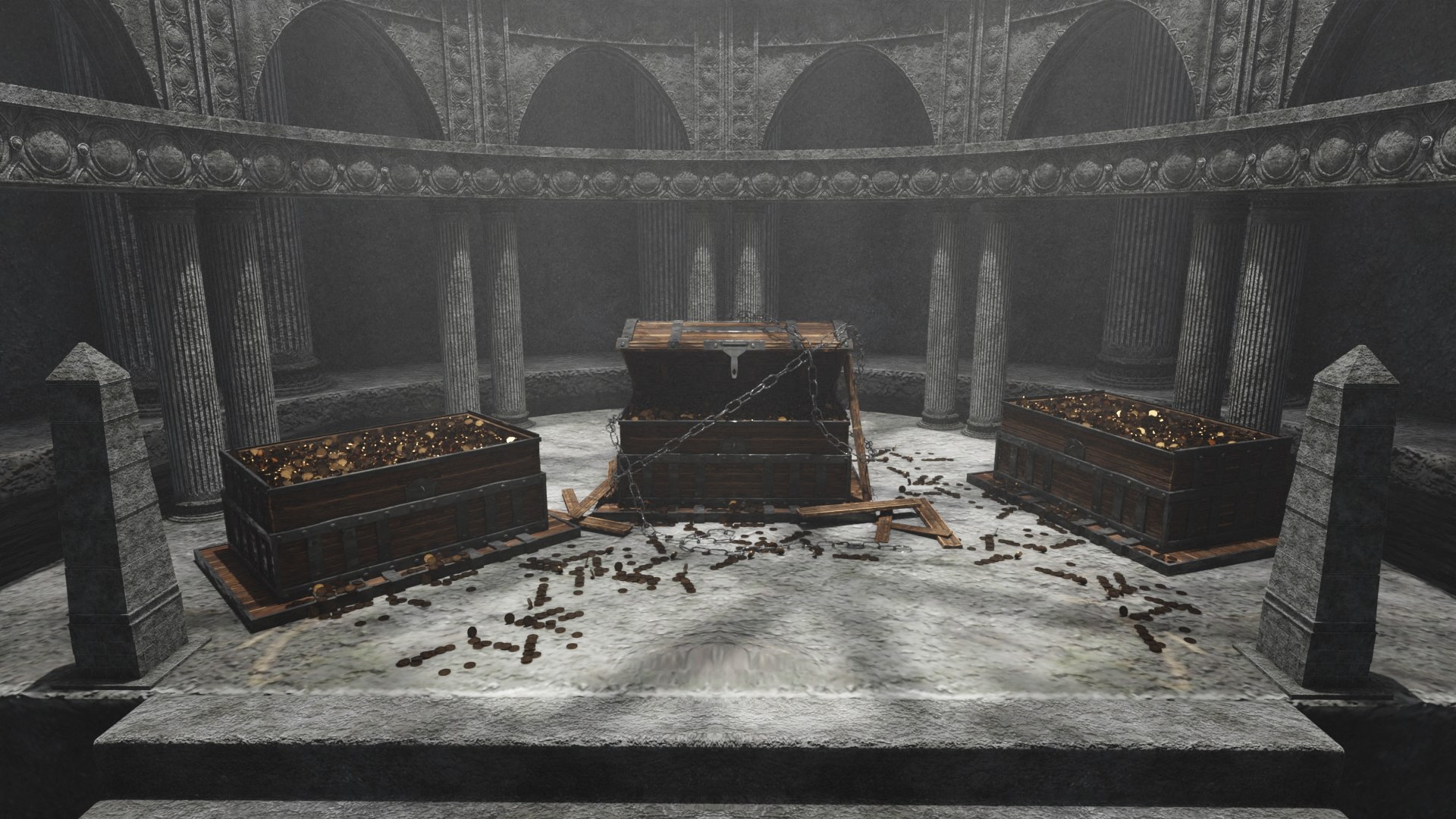 Lost Treasure Scene Model - TurboSquid 1786234