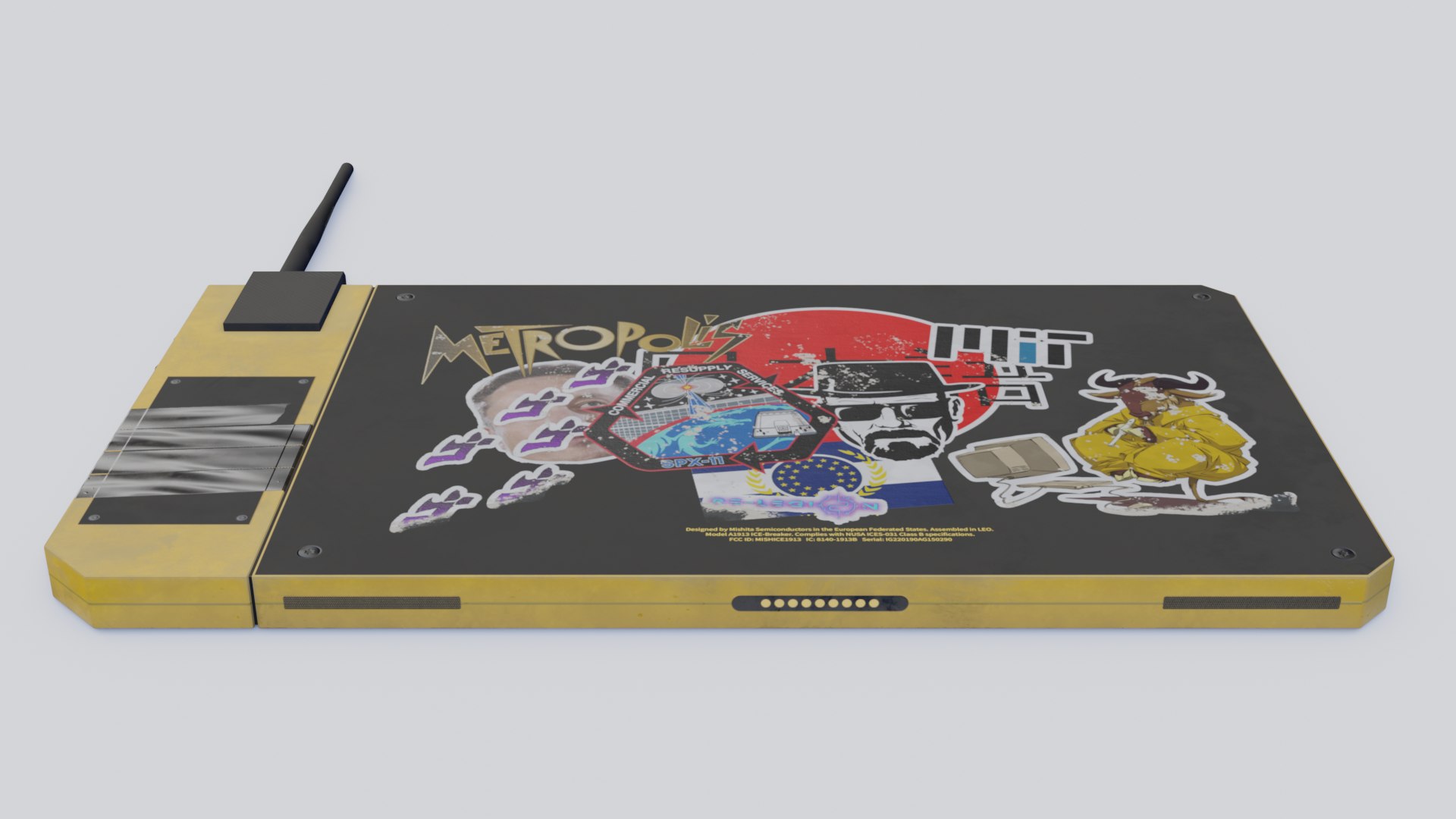 3D Cyberpunk Tablet ICE-Breaker PBR Game-ready - TurboSquid 1853109