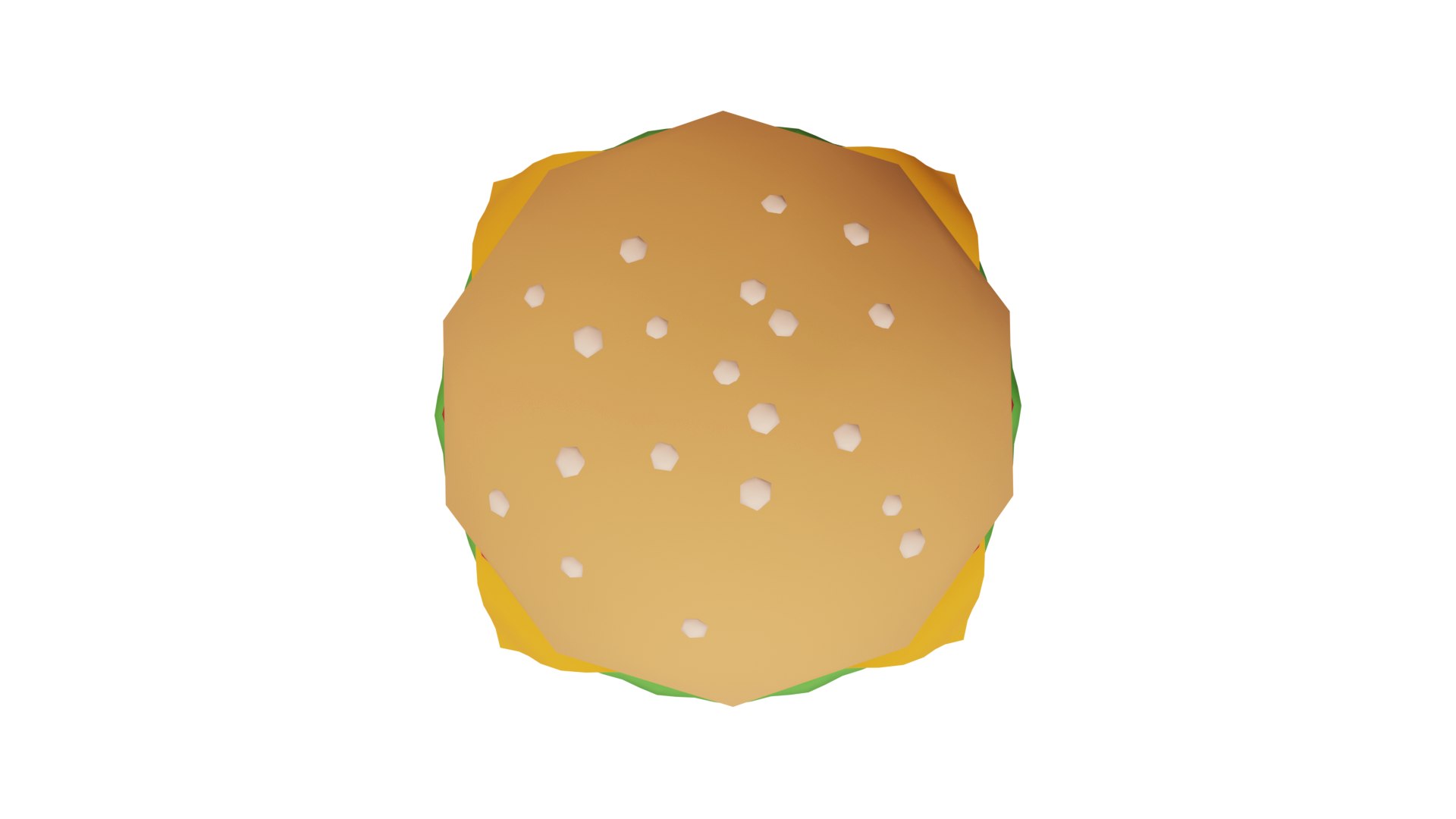 3D Model Low Poly Burger - TurboSquid 1893230