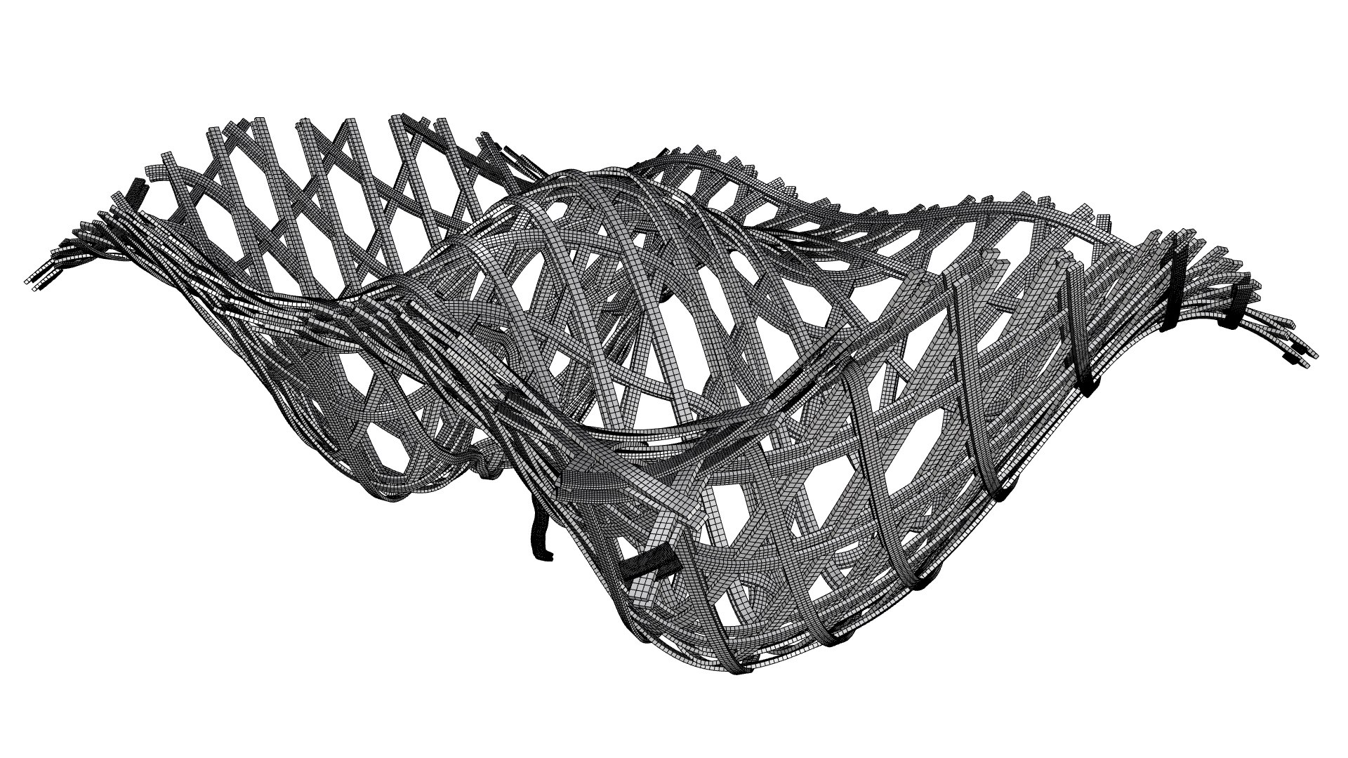 3D Parametric Organic Wooden Structures Set 01 Model - TurboSquid 2421379