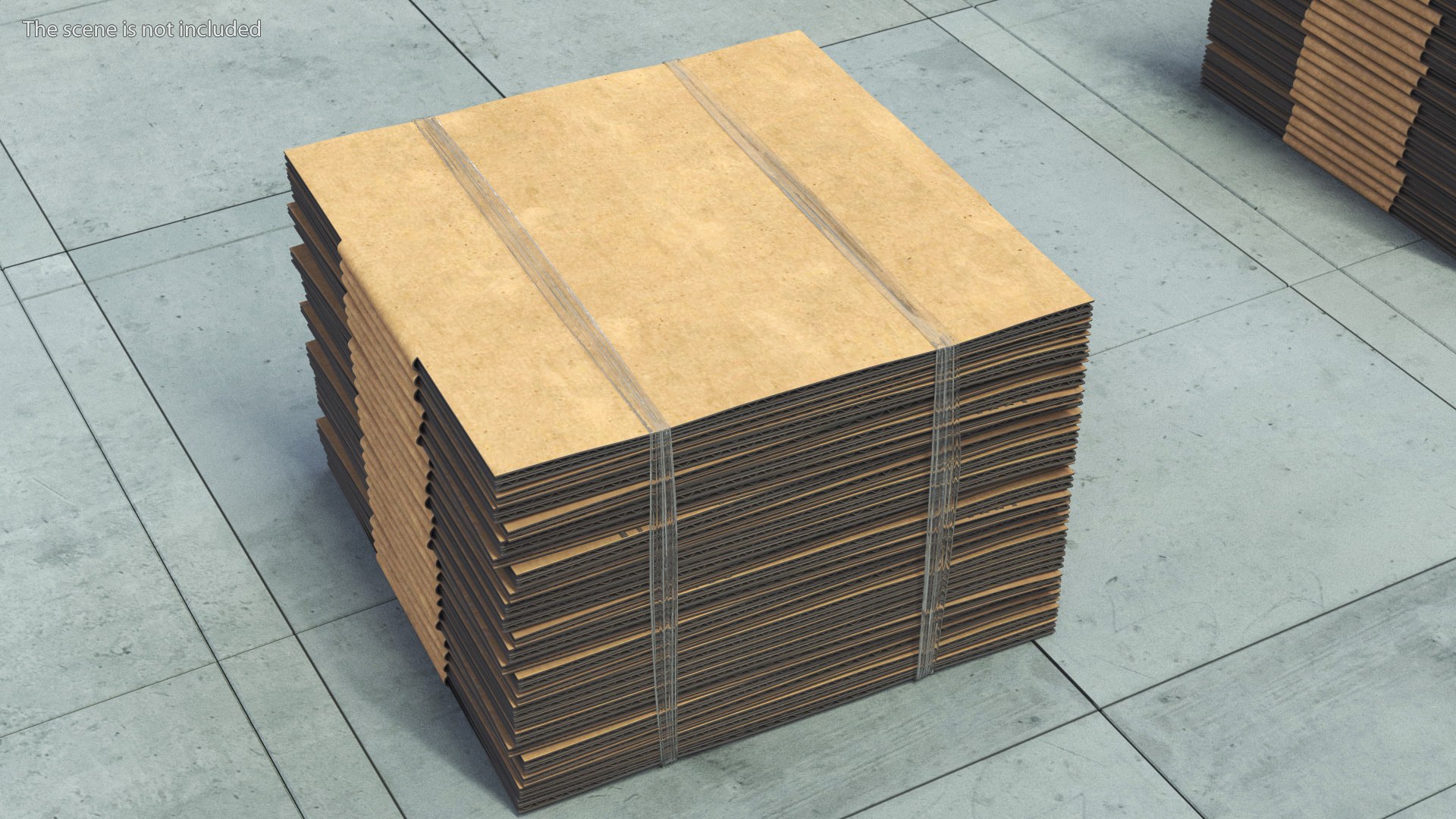 Stack of Folded Cardboard Boxes 3D - TurboSquid 2135019