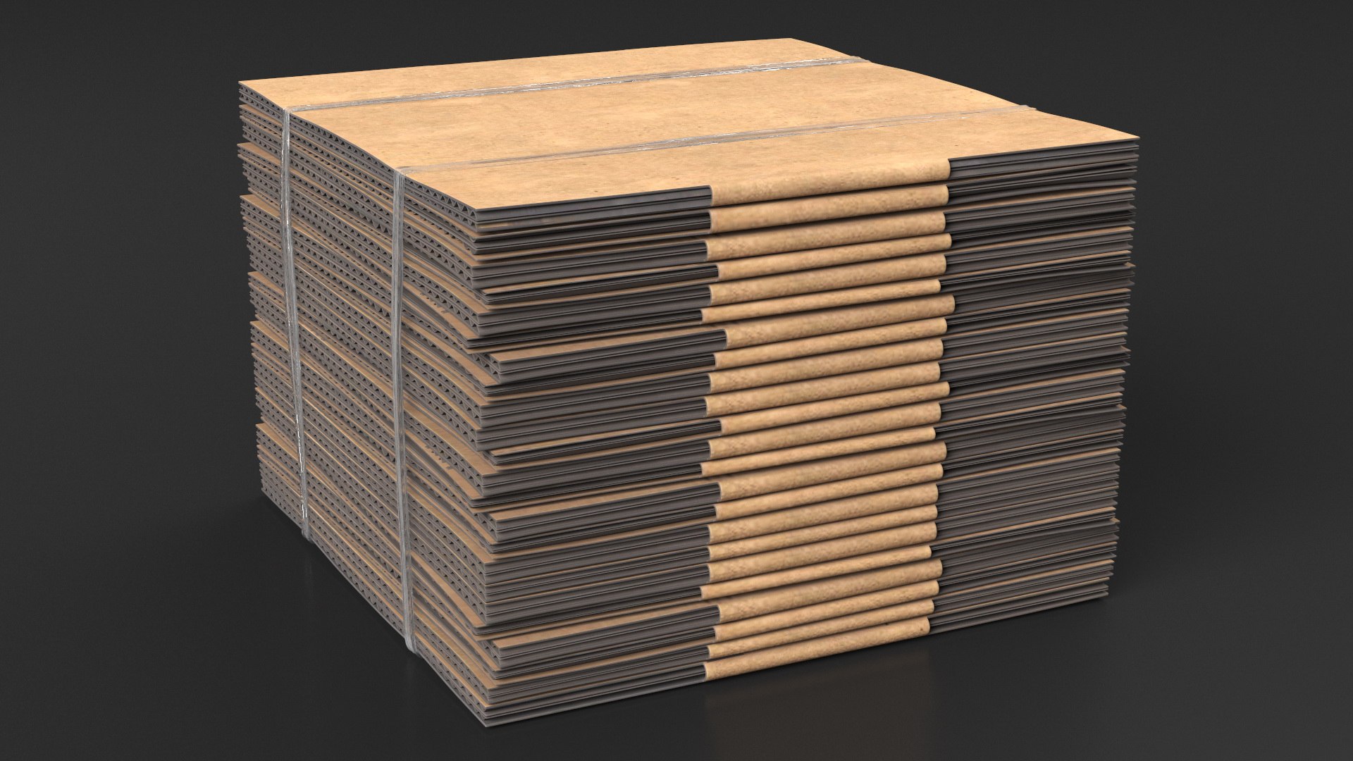 Stack of Folded Cardboard Boxes 3D - TurboSquid 2135019