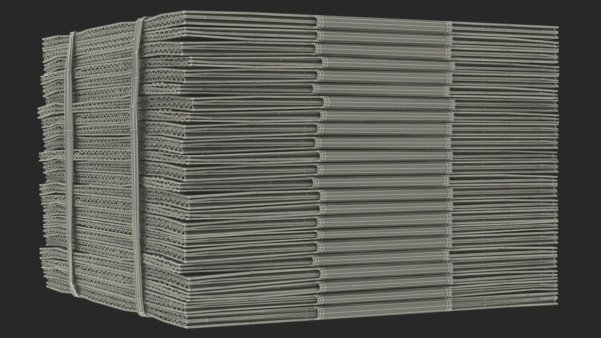 Stack of Folded Cardboard Boxes 3D - TurboSquid 2135019