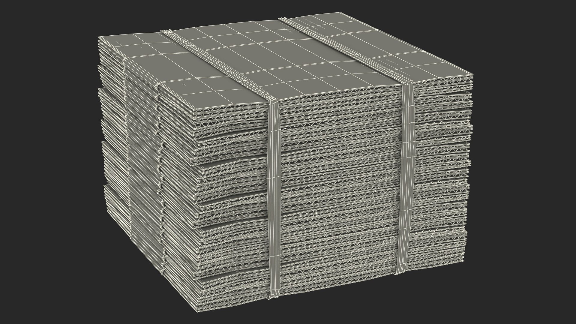Stack of Folded Cardboard Boxes 3D - TurboSquid 2135019