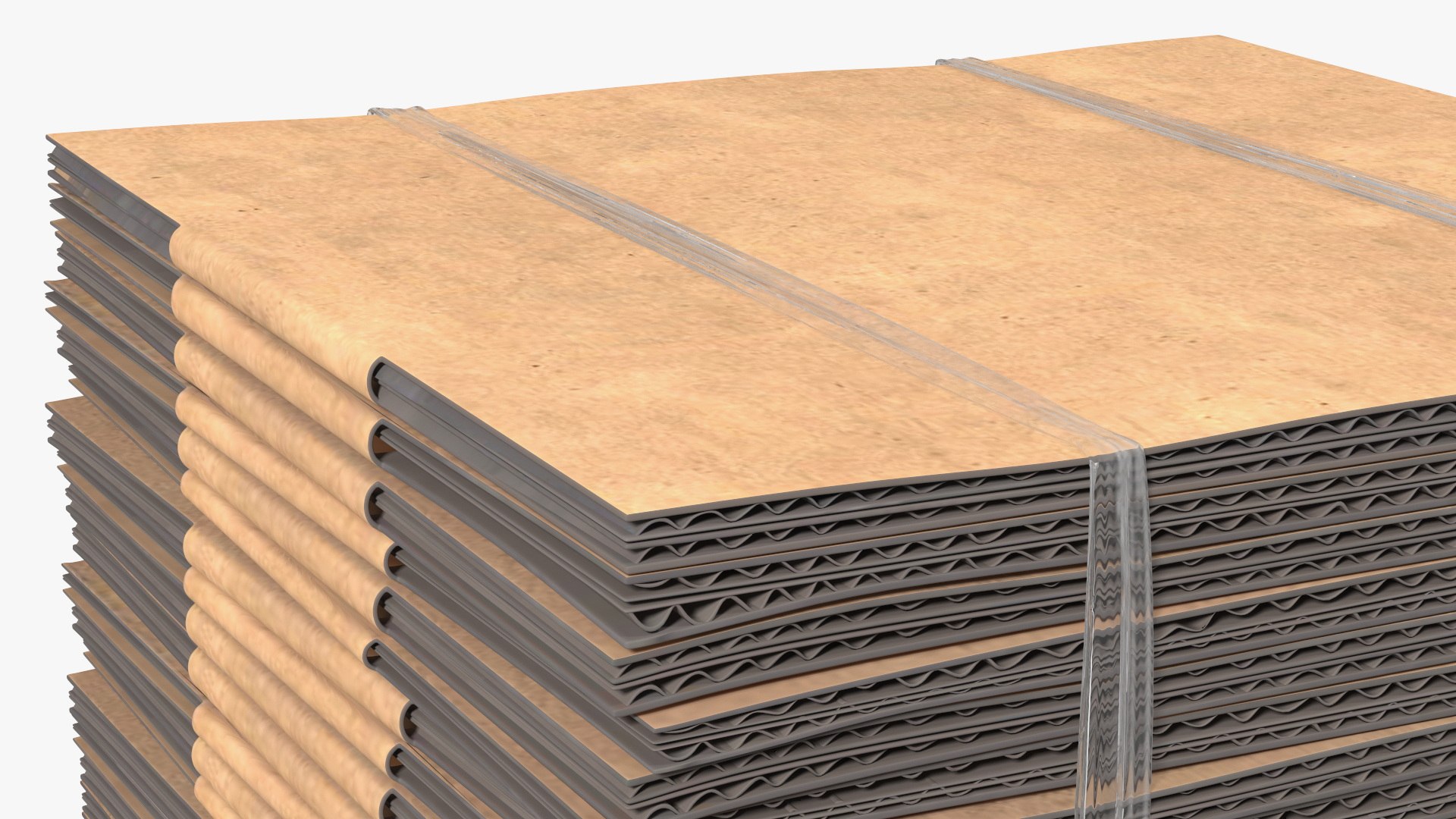 Stack of Folded Cardboard Boxes 3D - TurboSquid 2135019