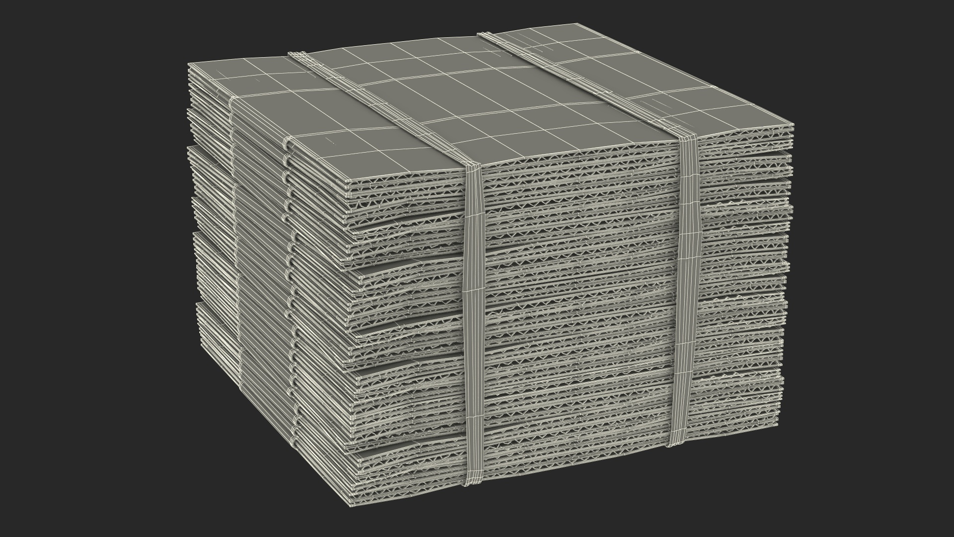 Stack of Folded Cardboard Boxes 3D - TurboSquid 2135019