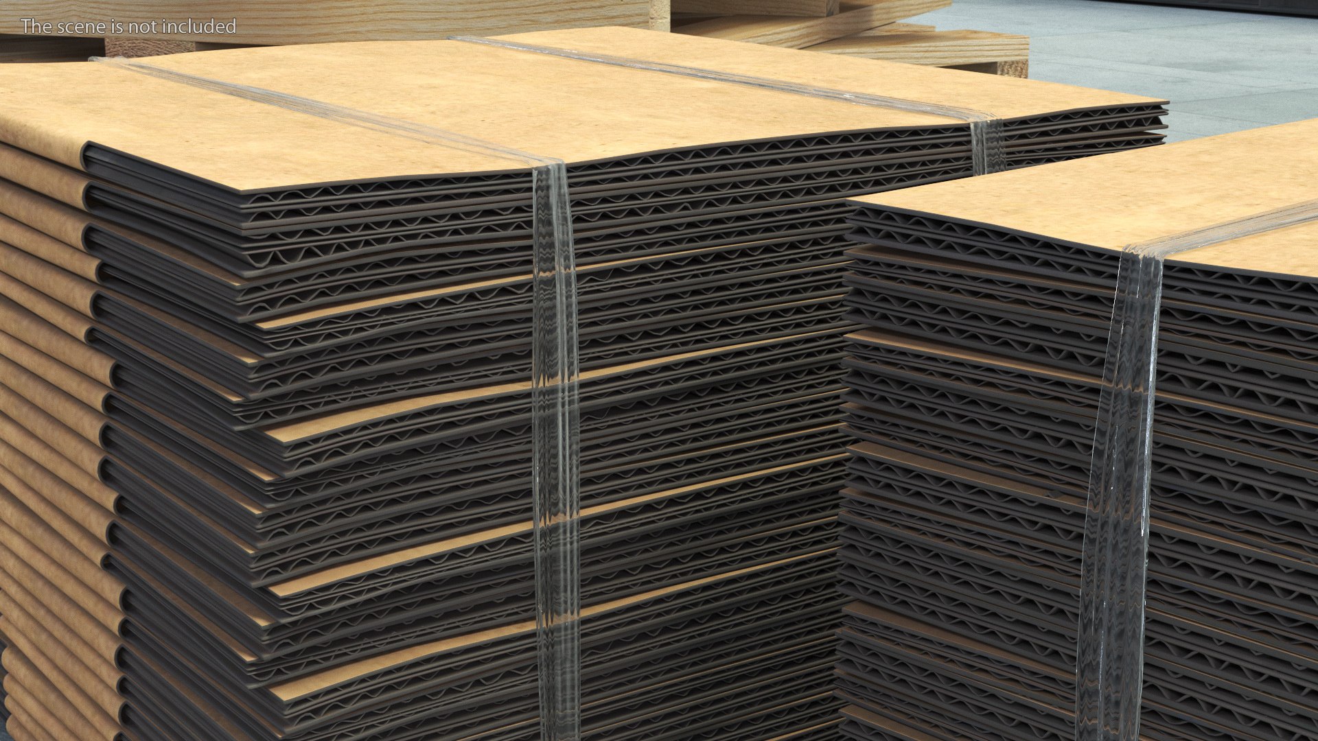Stack of Folded Cardboard Boxes 3D - TurboSquid 2135019
