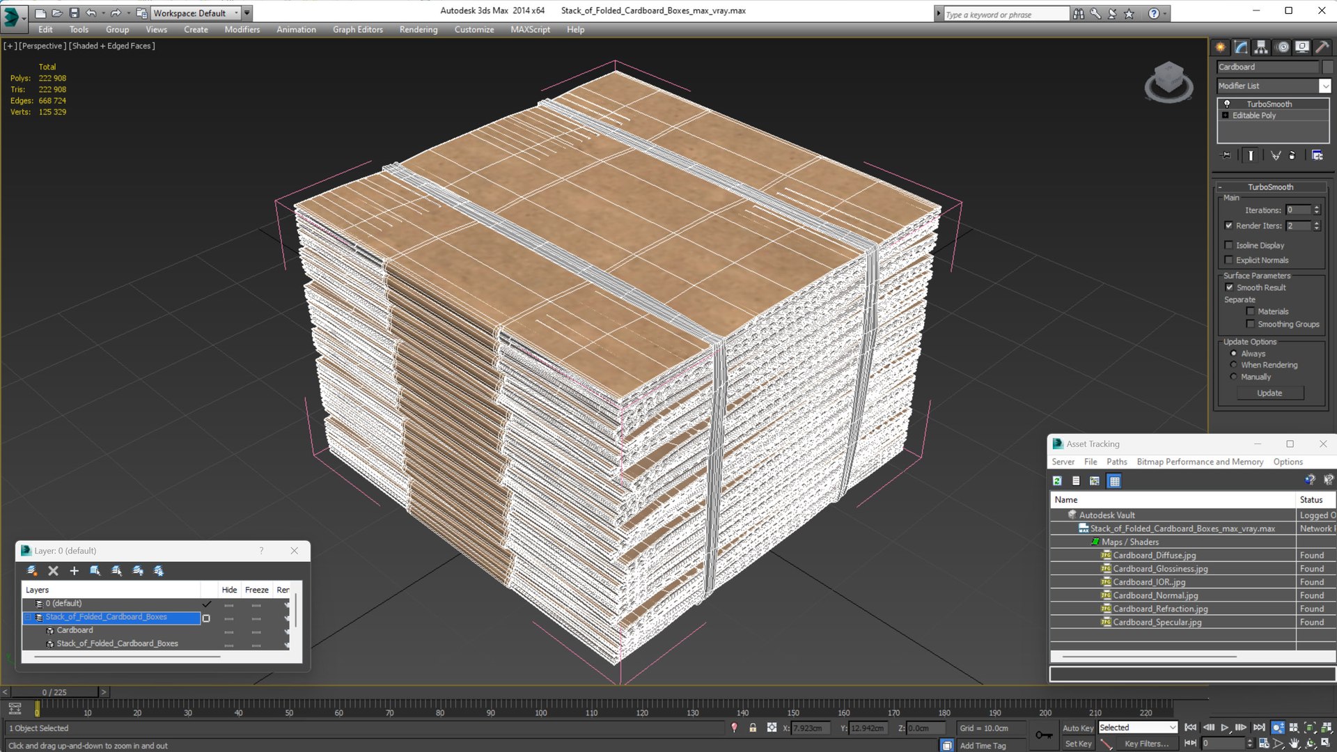 Stack of Folded Cardboard Boxes 3D - TurboSquid 2135019