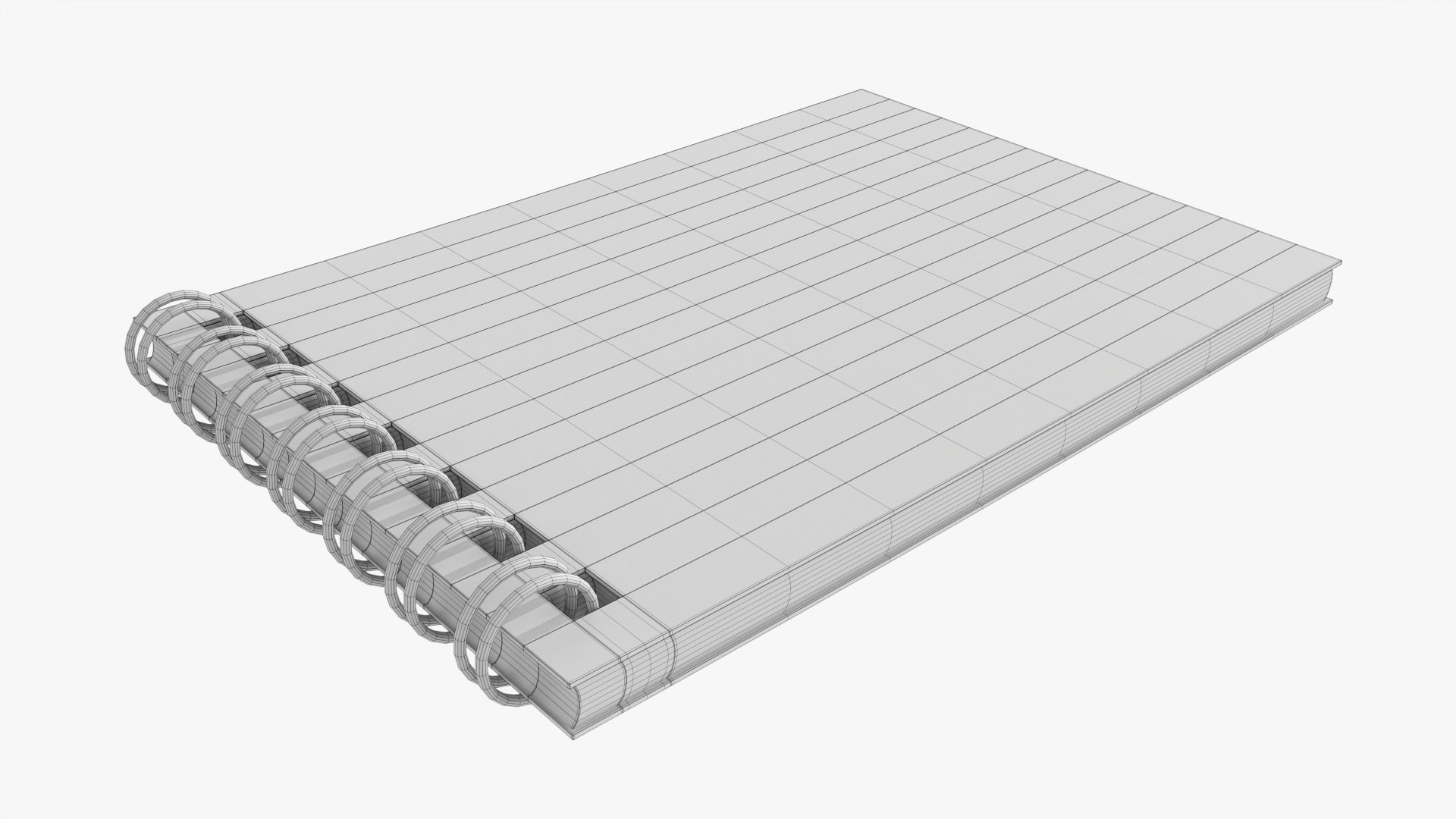 3D Notebook with spiral 02 - TurboSquid 1715958