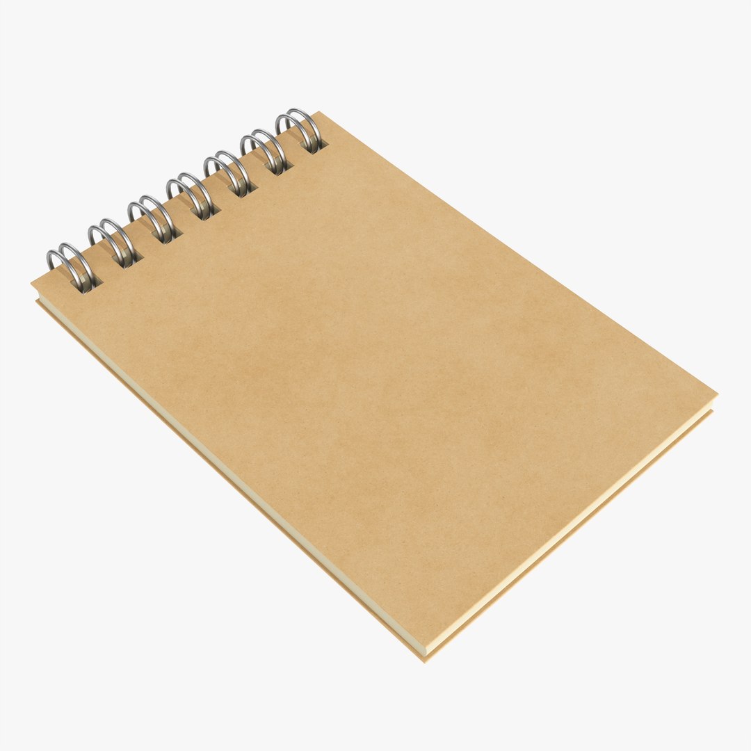3D Notebook with spiral 02 - TurboSquid 1715958