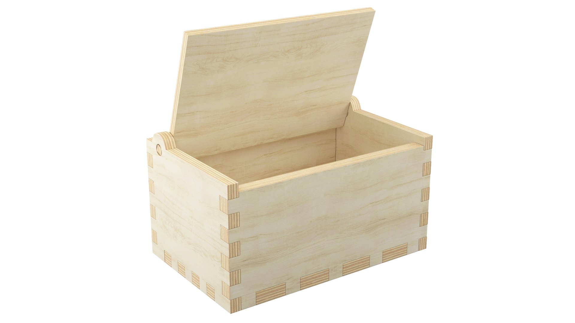 3D Wooden Box Model - TurboSquid 2035201