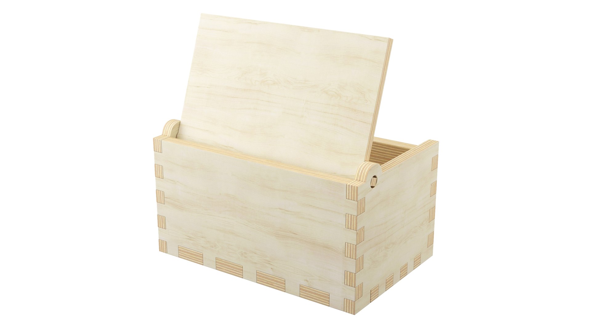3D Wooden Box Model - TurboSquid 2035201