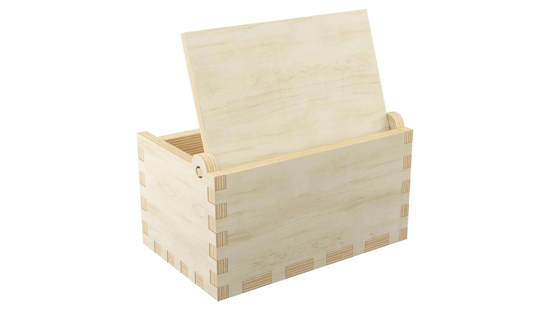 3D Wooden Box Model - TurboSquid 2035201