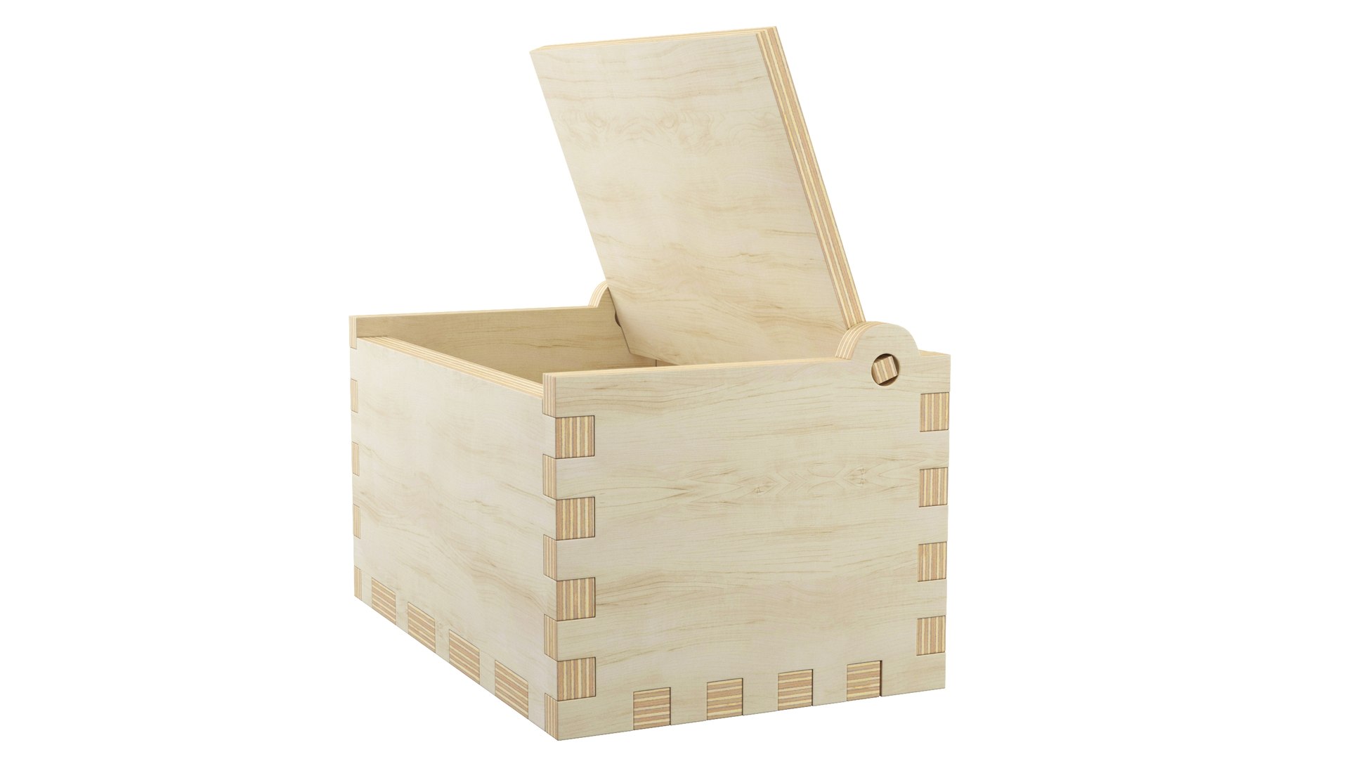 3D Wooden Box Model - TurboSquid 2035201